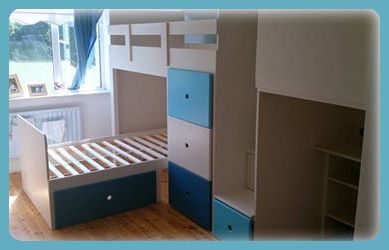 CHILDRENS STORAGE BEDS, BESPOKE CHILDRENS BEDS
