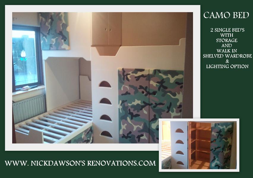 CHILDRENS STORAGE BEDS, BESPOKE CHILDRENS BEDS