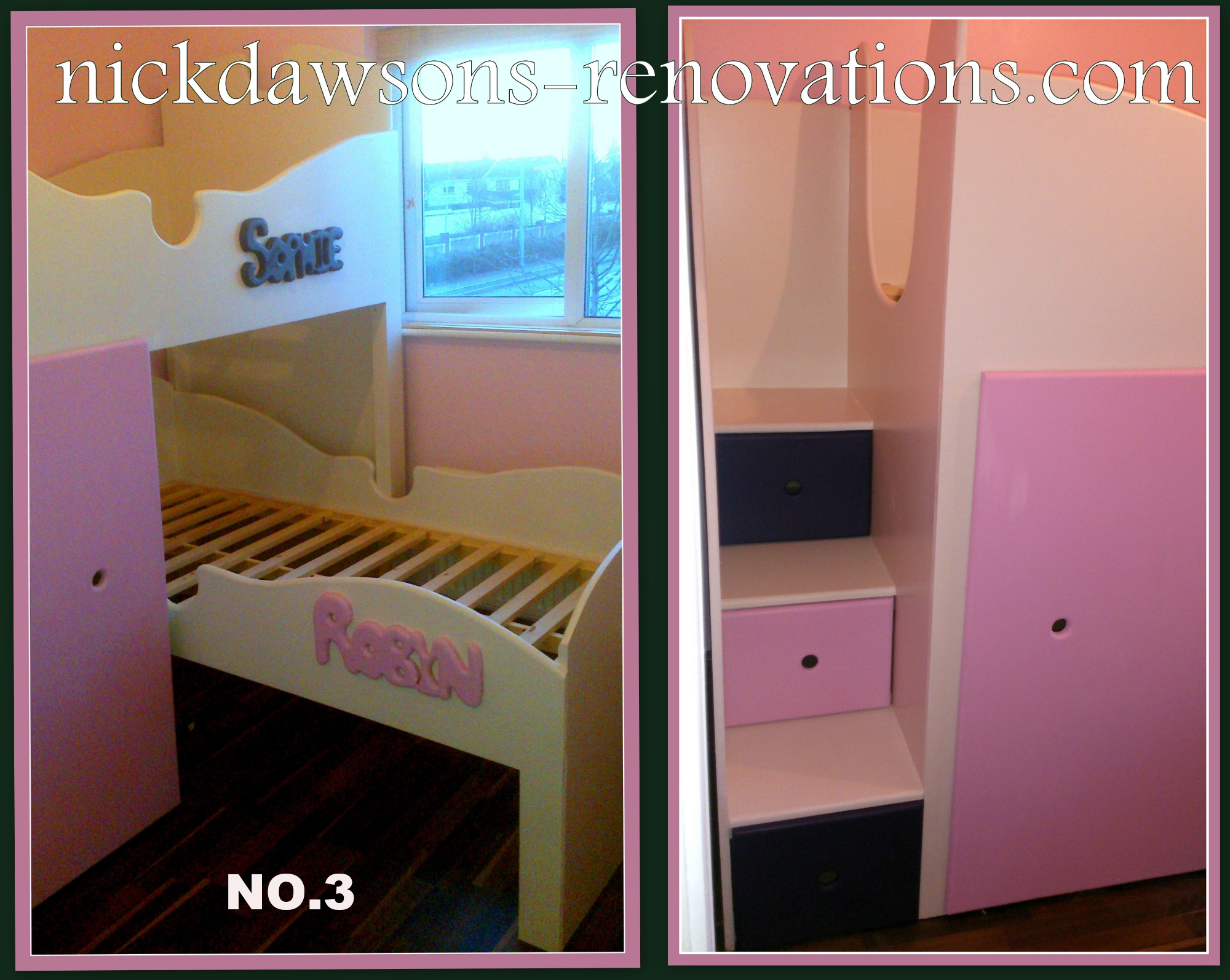 CHILDRENS STORAGE BEDS, BESPOKE CHILDRENS BEDS