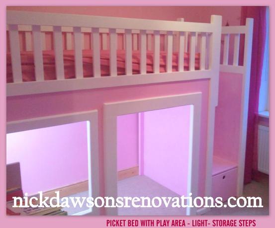 CHILDRENS STORAGE BEDS, BESPOKE CHILDRENS BEDS