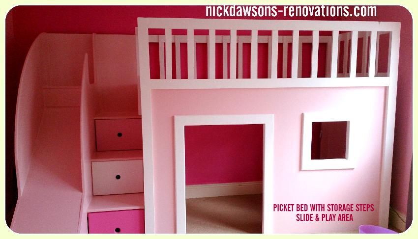 CHILDRENS STORAGE BEDS, BESPOKE CHILDRENS BEDS