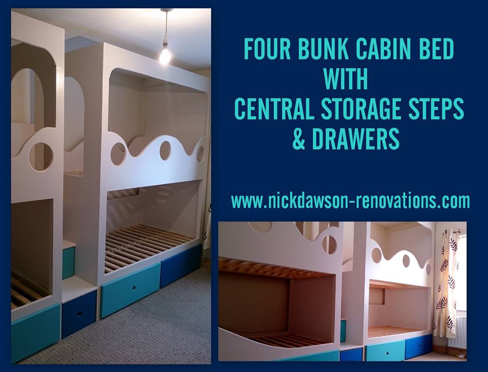 CHILDRENS STORAGE BEDS, BESPOKE CHILDRENS BEDS